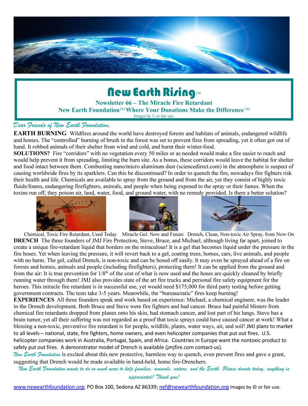 New Earth Foundation - Past Grants